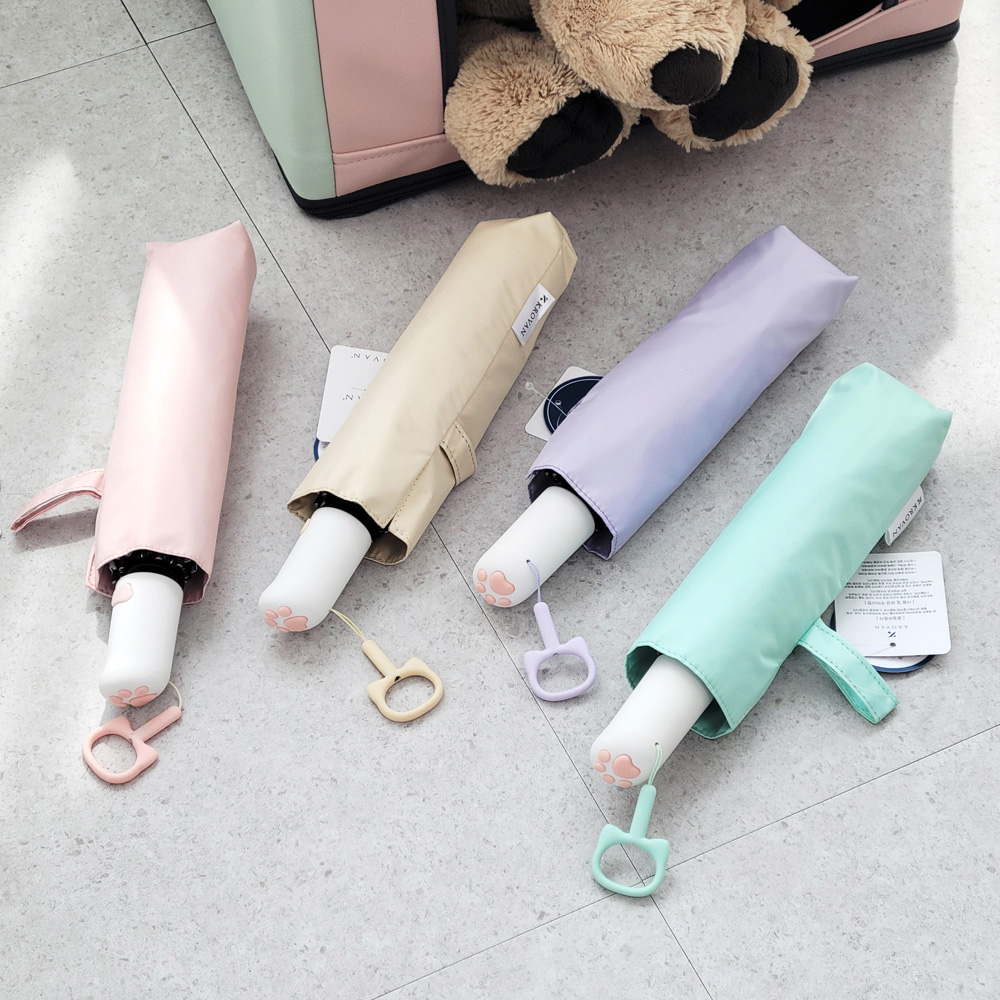 폭신한 발바닥 그립? 귀엽고 실용적인 크로반 3단자동 암막양산 KR29🐾 : 네이버 블로그